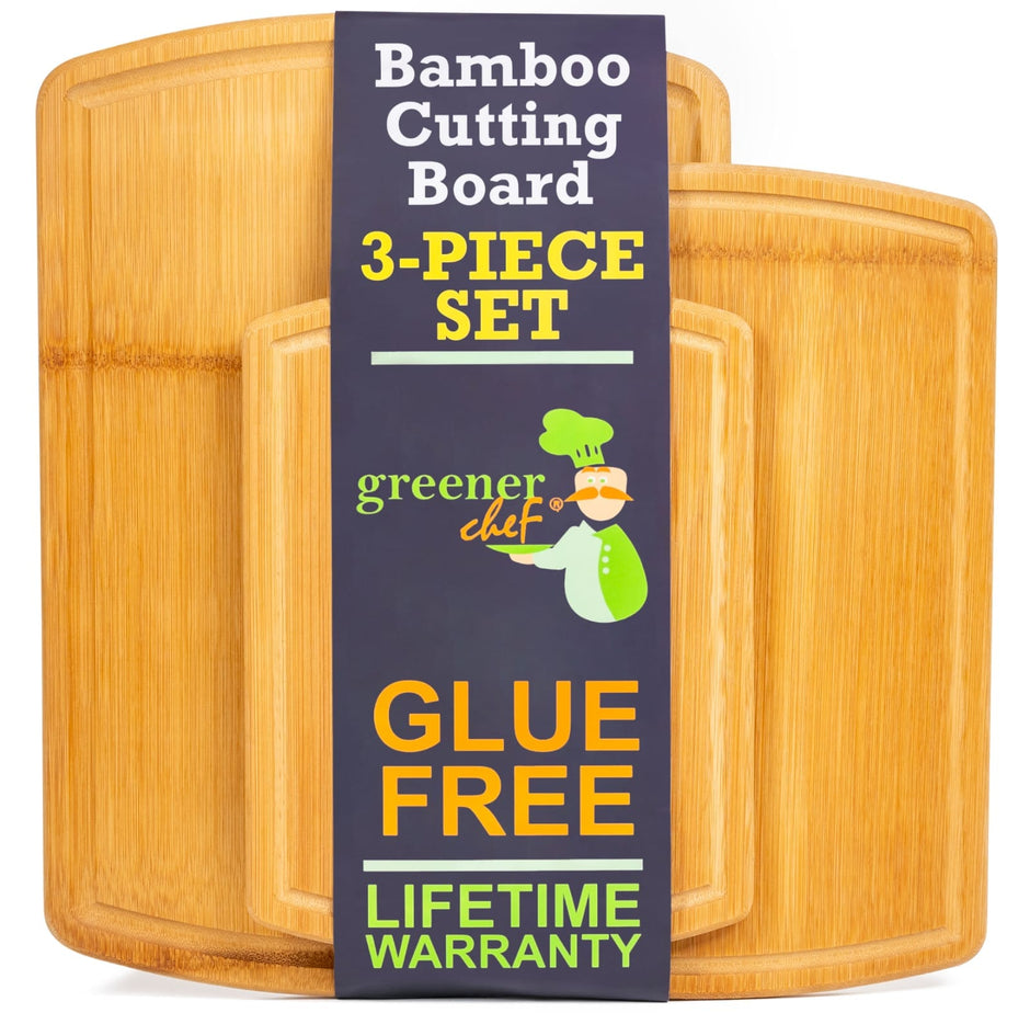 All Organic, 100% Bamboo Cutting Board – Greener Chef